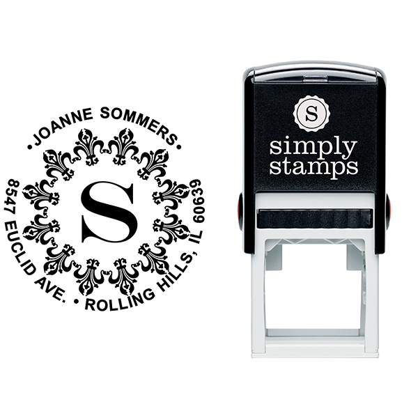 Fancy Monogram Address Stamp - Simply Stamps