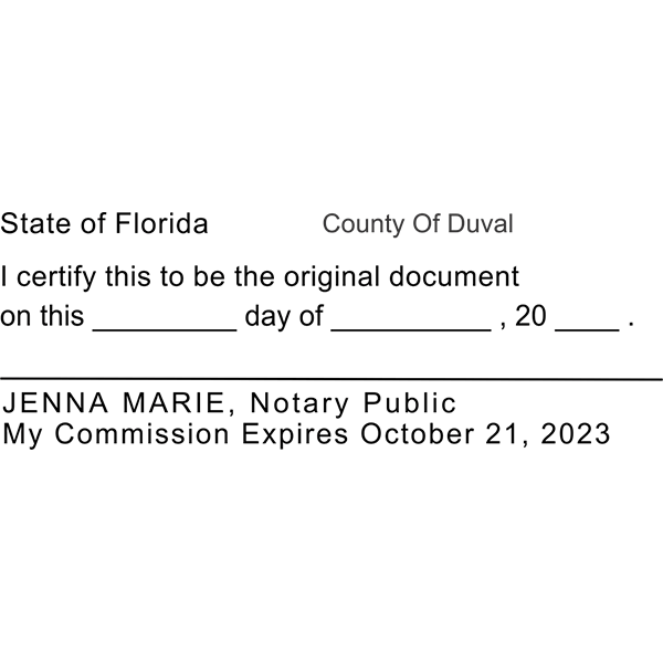 Original Document Notary Stamp - Simply Stamps