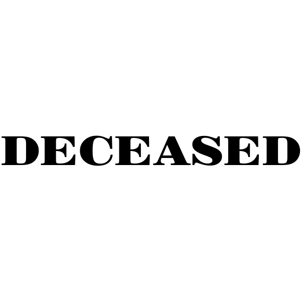 Deceased Stamp - Simply Stamps