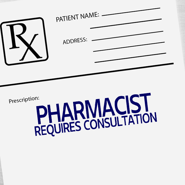 Pharmacist Requires Consultation Rubber Stamp - Simply Stamps