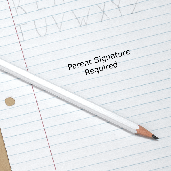 Custom Sign & Return Teacher Rubber Stamp - Simply Stamps