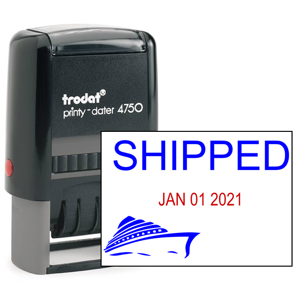 Blue and Red SHIPPED - Self-Inking Dater - Simply Stamps