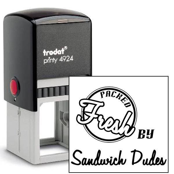 Packed Fresh Food Packaging Stamp - Simply Stamps